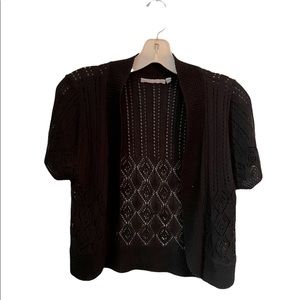 NY Collection | Sweaters | Ny Collection Oversize Geo Print Poncho ...